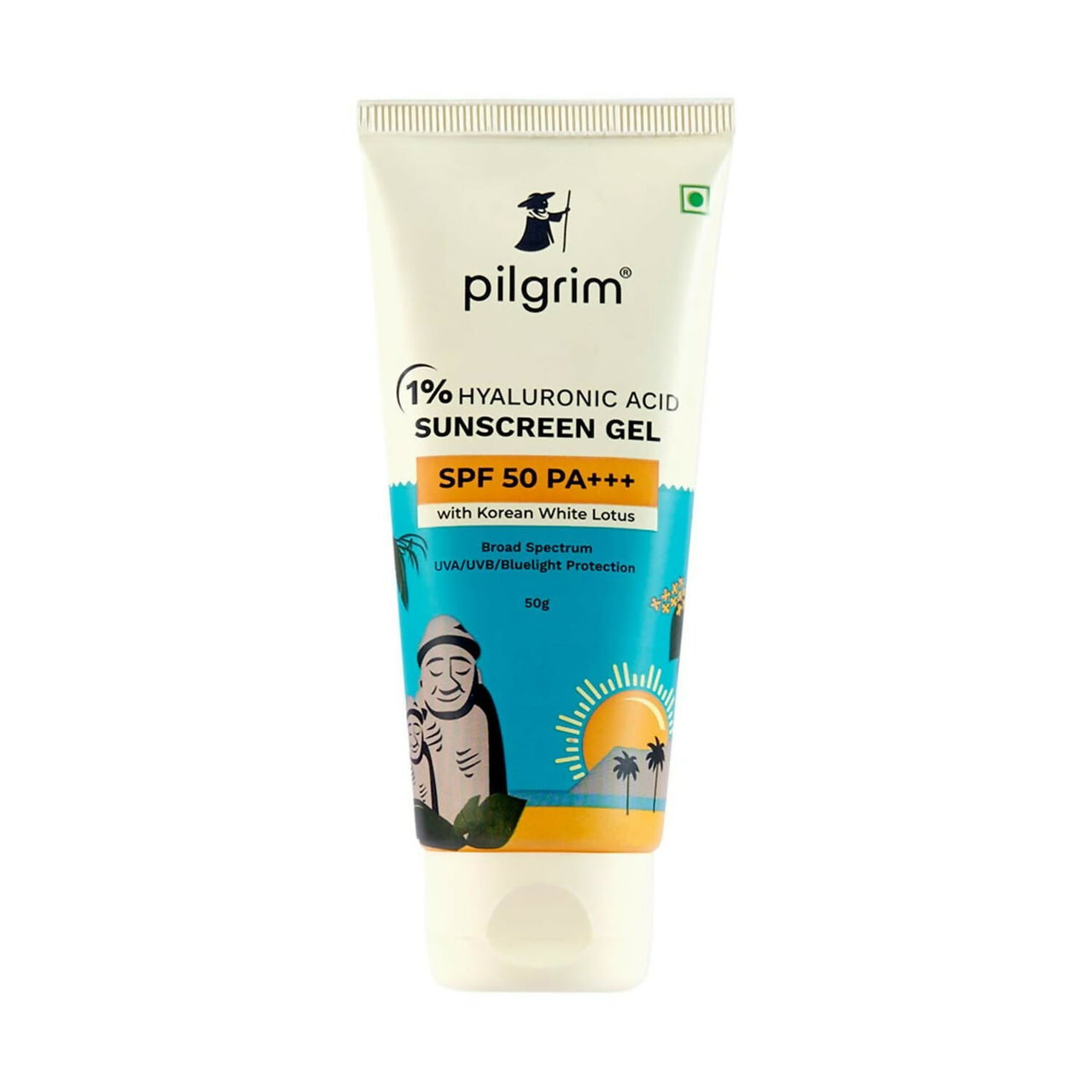 Buy Pilgrim 1% Hyaluronic Acid Sunscreen Gel SPF 50 PA+++ Online at ...