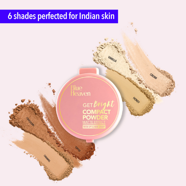 Buy Blue Heaven Get Bright Compact Powder - Cream Blush Online at Best ...