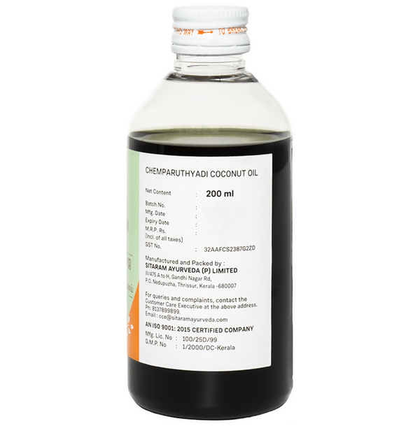 Buy Sitaram Ayurveda Chemparuthyadi Coconut Oil Online at Best Price ...