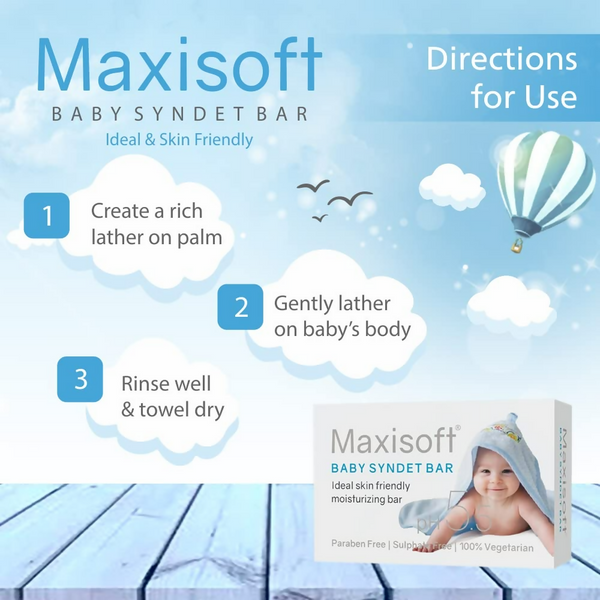 Buy Maxisoft Baby Syndet Bar Bathing Bar For BabiesOnline at Low price