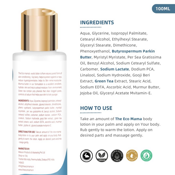 Buy The Eco Mama Moisturizing Body Lotion with Goji Berry, Green Tea ...