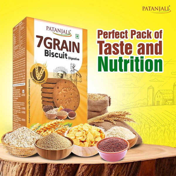 Buy Patanjali 7 Grain Digestive Biscuit Online at Best Price | Distacart