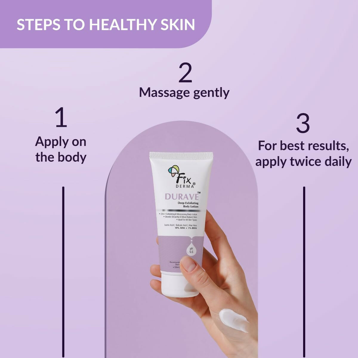 Buy Fixderma Durave 10% AHA + 1% BHA Deep Exfoliating Body Lotion Onli