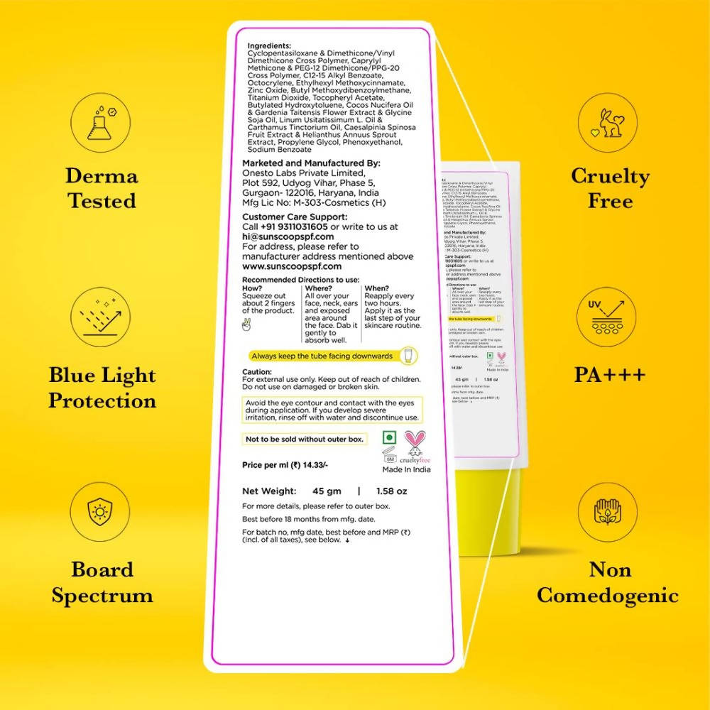 Buy Sun Scoop Matte Sunscreen SPF 60 Online at Best Price | Distacart