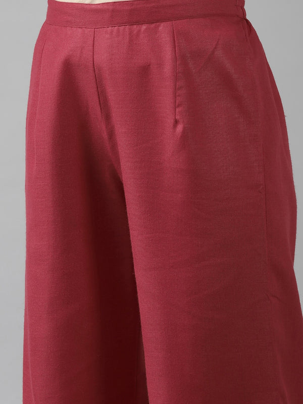 description indo era women maroon golden yoke design kurta with ...