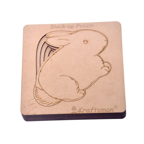 Buy Kraftsman Stack Up Puzzles/ Layered Puzzle Bunny Shape For Kids ...