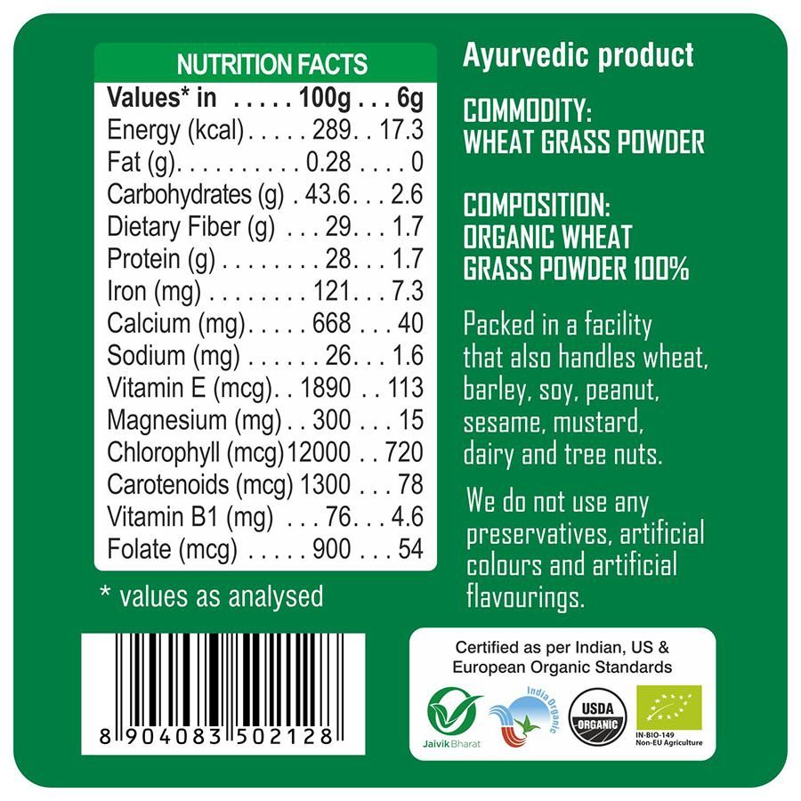 Buy 24 Mantra Organic Wheat Grass Powder Online at Best Price | Distacart