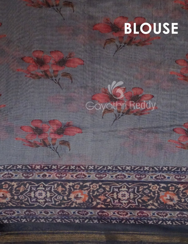 Buy Off White Colour Printed Semi Chanderi Design Saree By Gayathri ...