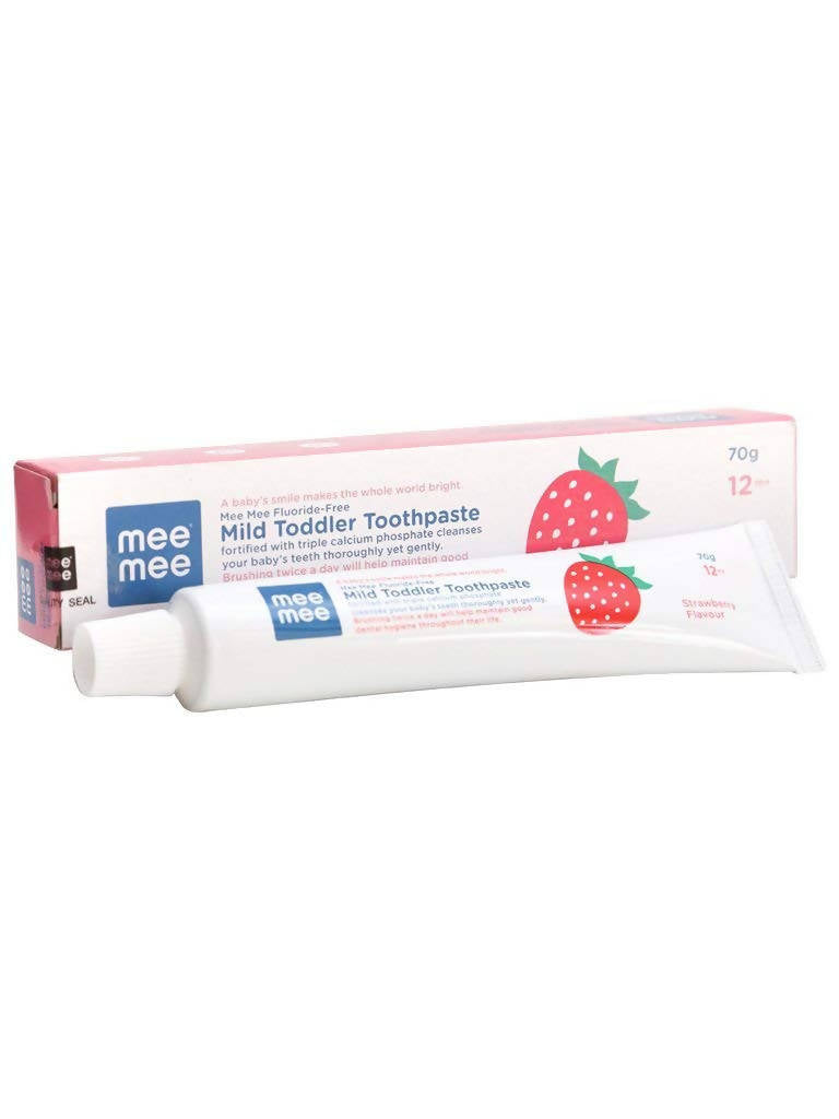 Buy Mee Mee Fluoride-Free Mild Toddler Toothpaste - Strawberry Flavor ...