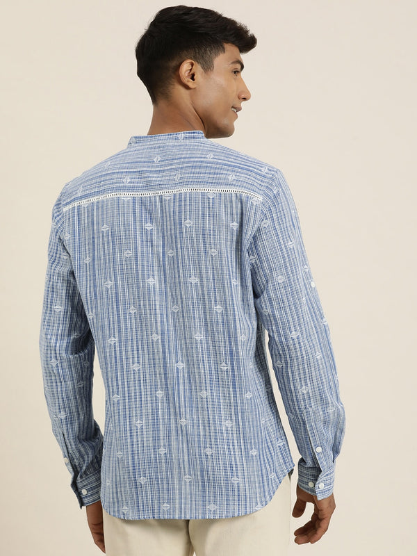 description taavi woven legacy textured pure cotton casual shirt ...