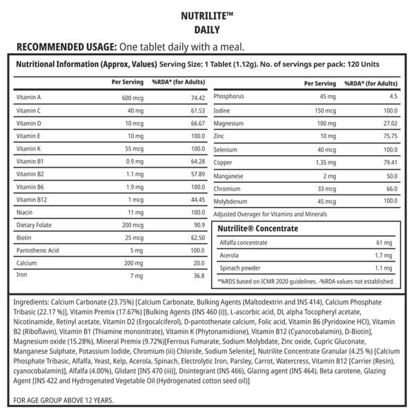 Buy Nutrilite Daily Multivitamin and Multimineral Tablets Online ...