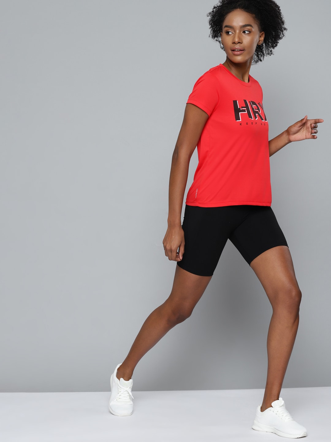 HRX By Hrithik Roshan Training Women Formula Red Rapid-Dry Brand ...