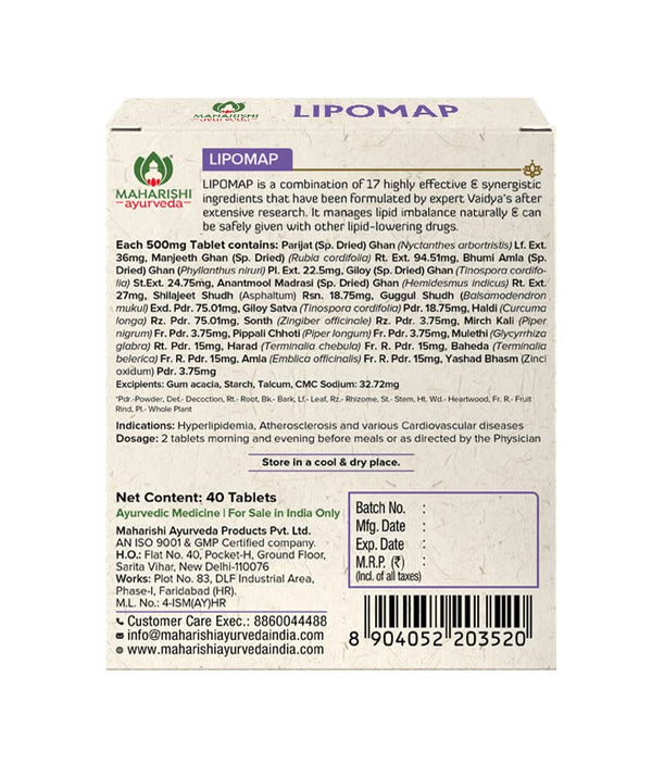 Buy Maharishi Ayurveda Lipomap for Cholesterol Online at Best Price ...