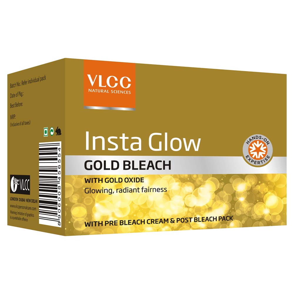 Get Instant Glow with VLCC Insta Glow Gold Bleach | Buy Online Now