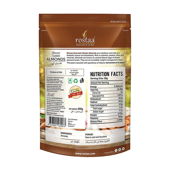 Buy Rostaa Classic Almonds Online at the best Price.