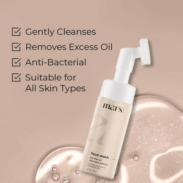 description mars by ghc tea tree foaming face wash ingredients aloe ...