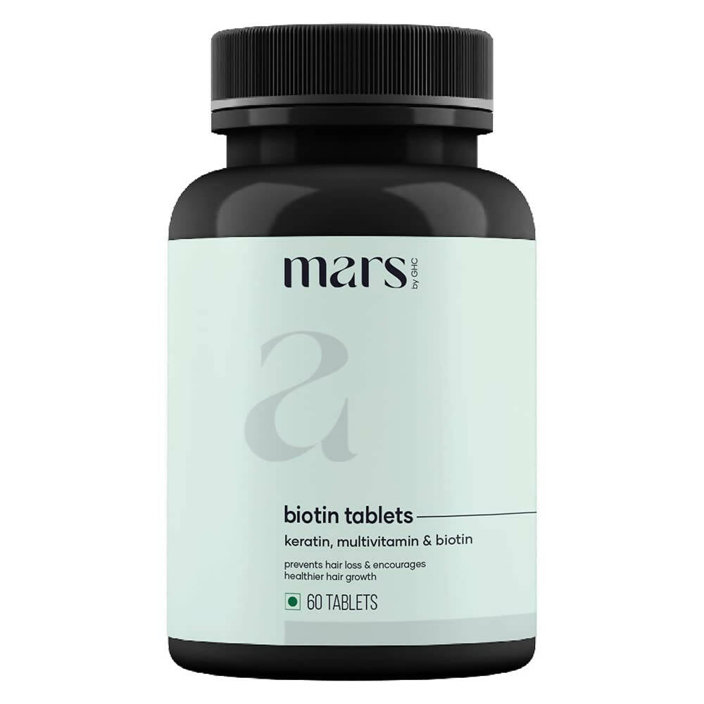 Buy Mars By GHC Hair Biotin Tablets with Keratin, Amino Acids, Grape ...