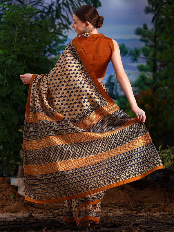 Buy Kalini Bagh Printed Art Silk Bagh Saree Online At Low Price