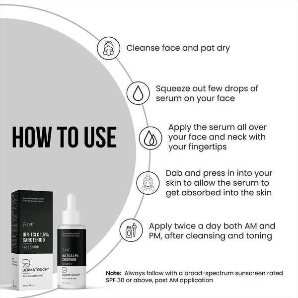 Buy Dermatouch IBR-TCLC 1.5% Carotenoid Face SerumOnline at Low Price.