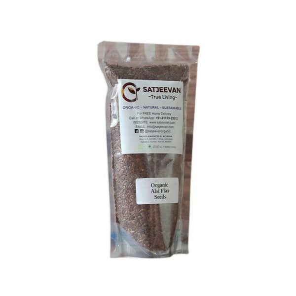 Buy Satjeevan Organic Alsi Flax Seeds Online at Best Price | Distacart