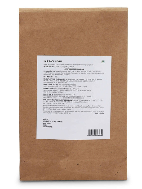 description fabindia henna hair pack about the product let your hair ...