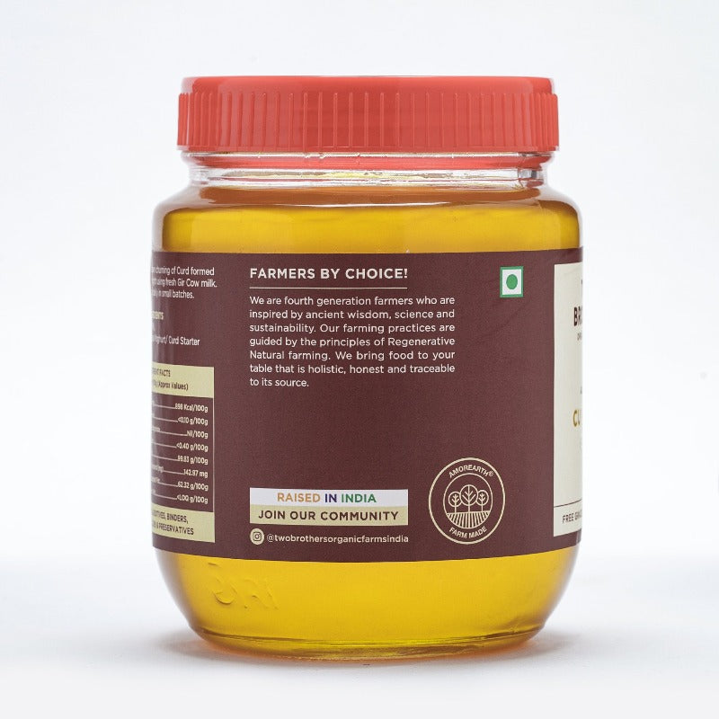 Buy Two Brothers Organic Farms A2 Gir Cow Cultured Ghee | Cultured Cow ...