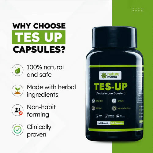 Buy Nature Mania Tes-Up Capsules (Testo Booster) Online.