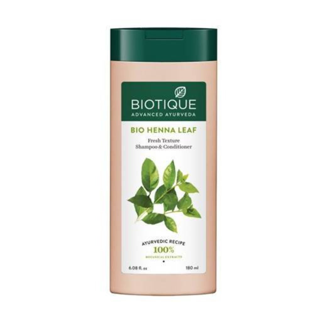 Biotique Bio Henna Leaf Fresh Texture Shampoo and Conditioner online in USA