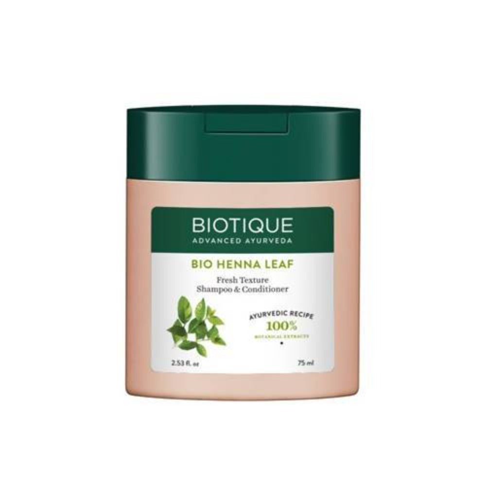 Biotique Bio Henna Leaf Fresh Texture Shampoo and Conditioner online in USA
