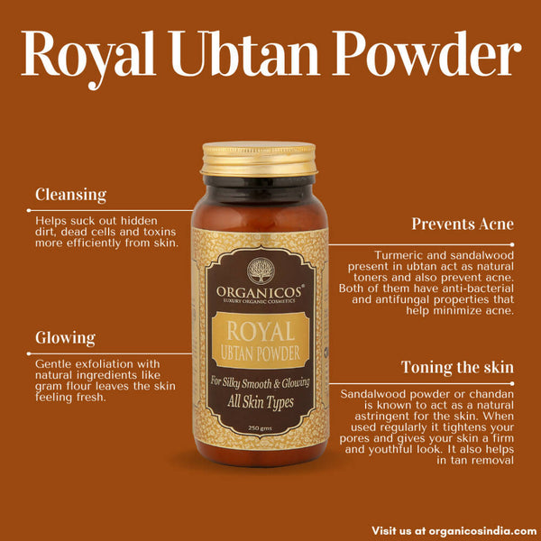 Buy Organicos Royal Ubtan Powder Online at Best Price | Distacart