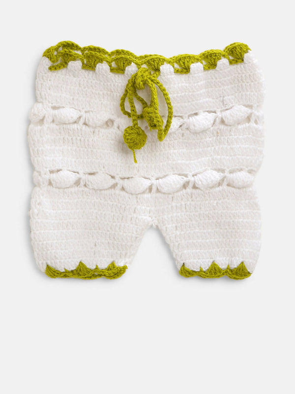 Buy ChutPut Hand knitted Crochet Wool Royal Dress For Baby Girls ...