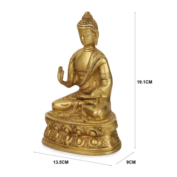 Buy Devlok Brass Buddha Idol online At low Price