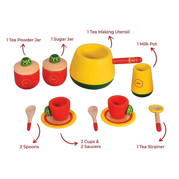 Buy Desi Toys Indian Tea Playset / Desi Garam Chai Playset Online.