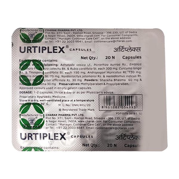 Buy Charak Pharma Urtiplex Capsules Online At Low Price