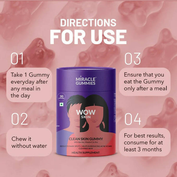 Buy Miracle Gummies Wow Skin Gummies Online at Low Price.