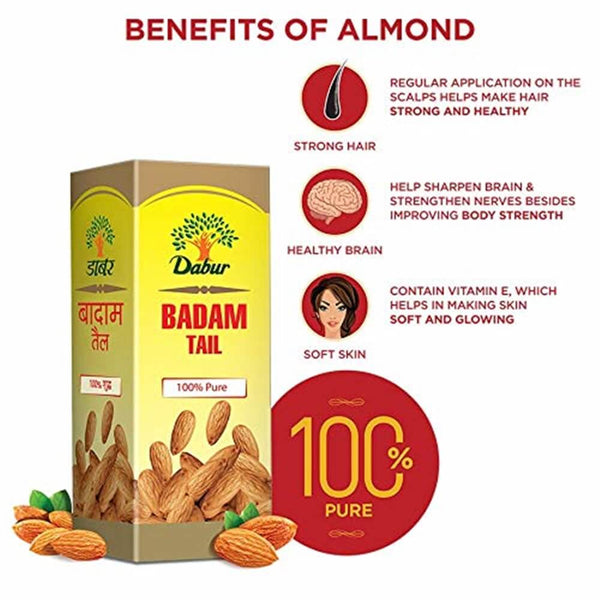 Buy Dabur Badam Tail - 100ml (Pack of 2) Online at Best Price | Distacart