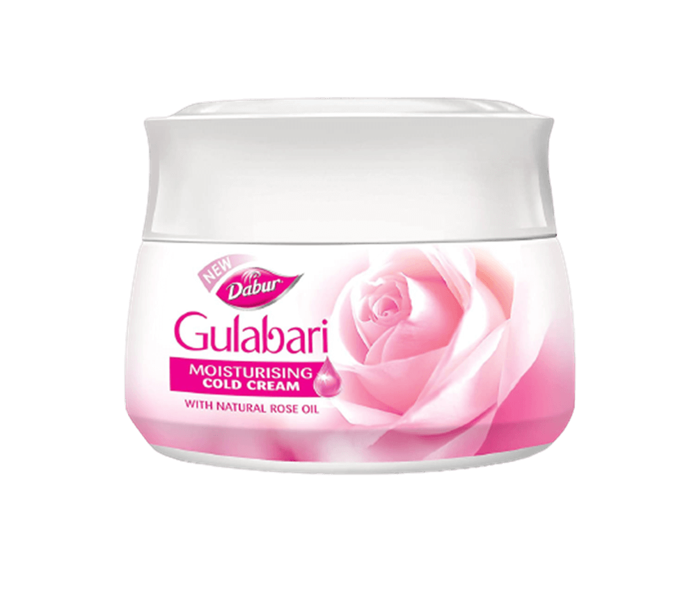 Dabur Gulabari Moisturizing Cold Cream - 100ml with Free Dabur Gulabar
