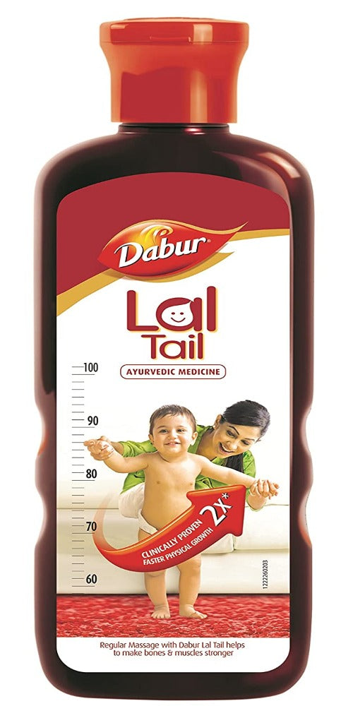Dabur Lal Tail - Ayurvedic Baby Massage Oil For Baby's Bone, Muscle ...