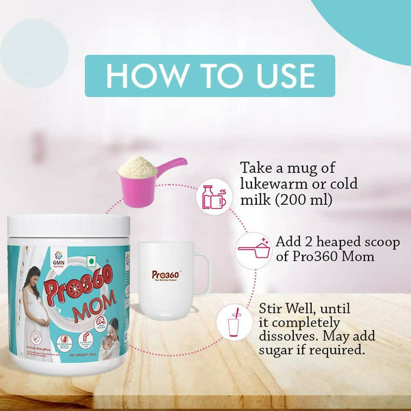 Buy Pro360 MOM Maternal Nutrition Protein Powder For Pregnant Women ...