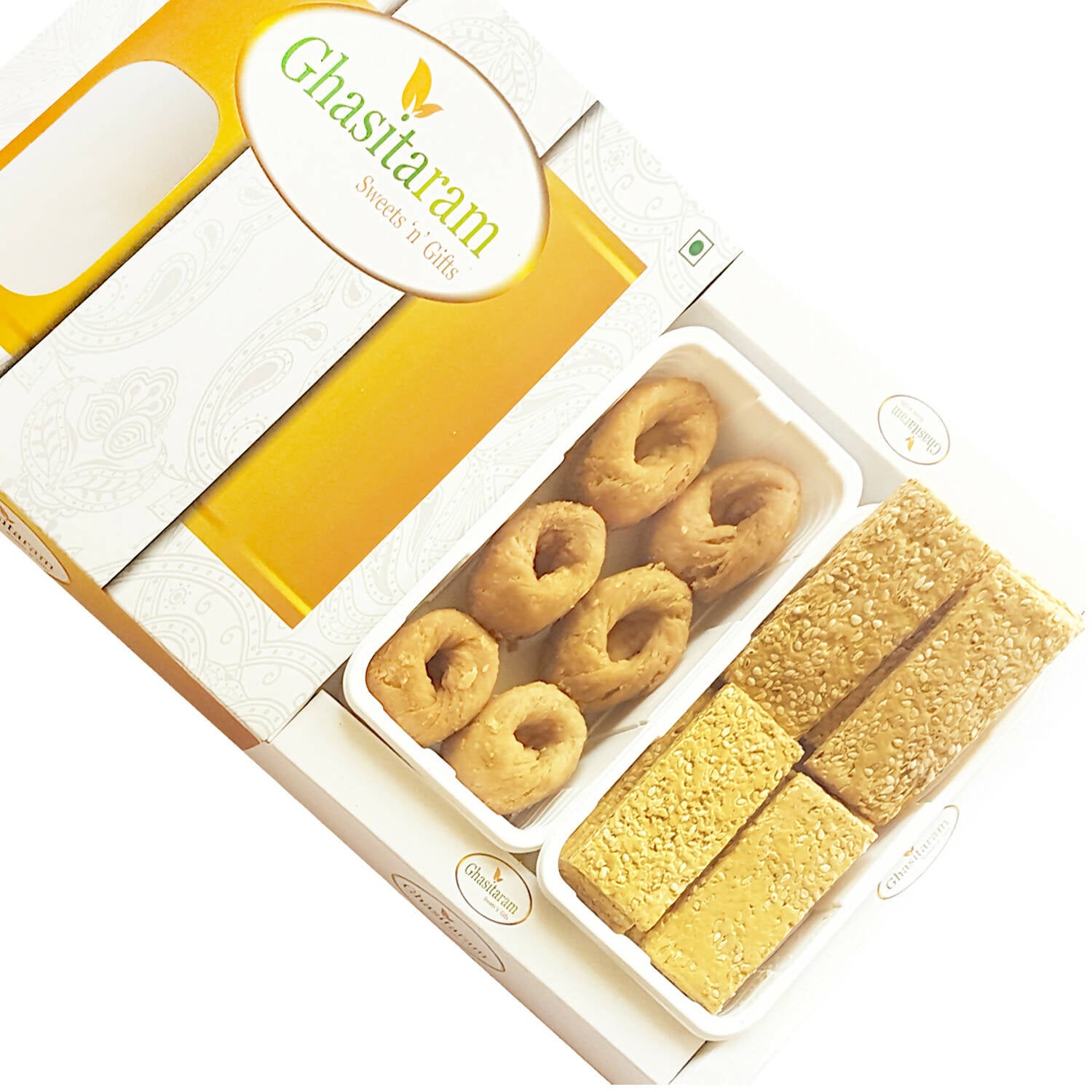 Buy Ghasitaram Sankranti /Lohri Gifts Sweets-Khajoor And Gachak Hamper ...