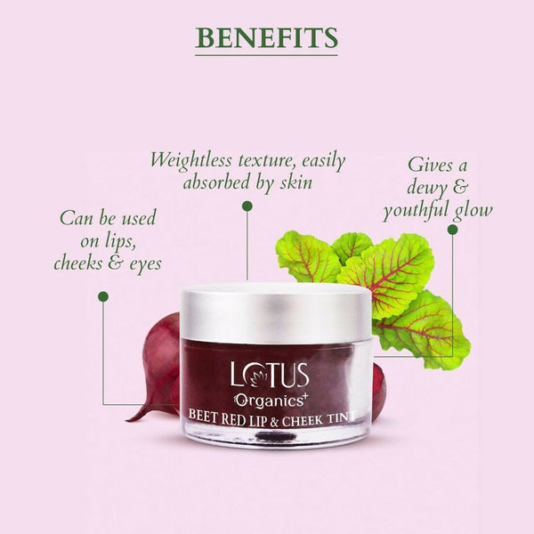 Buy Lotus Organics+ Beet Red Lip & Cheek Tint Online at Low Price ...