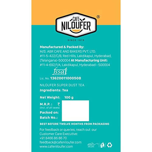 Buy Cafe Niloufer Super Dust Tea Powder online at low prices