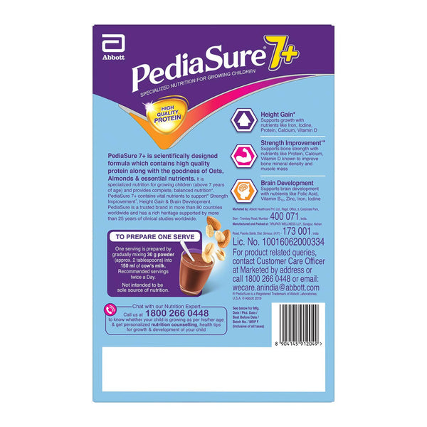 Buy Pediasure 7 Plus Oats & Almond Nutrition Drink Powder Chocolate ...