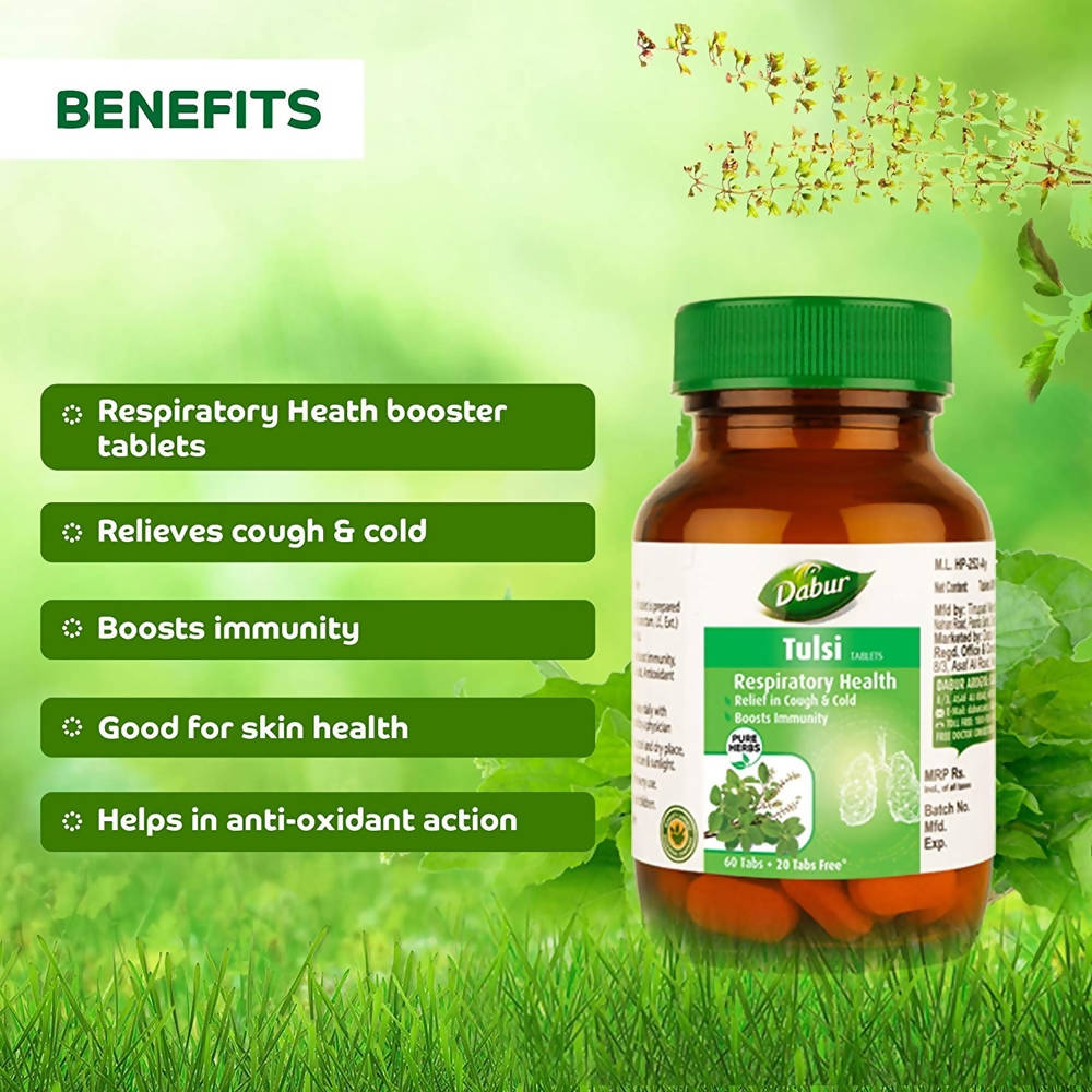 Buy Dabur Tulsi Tablets Respiratory Health Online at Best Price | Distacart