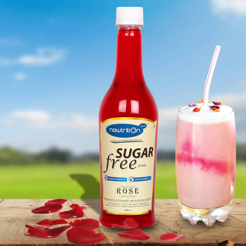 Buy Newtrition Plus Sugar Free Rose Syrup Online at Best Price | Distacart