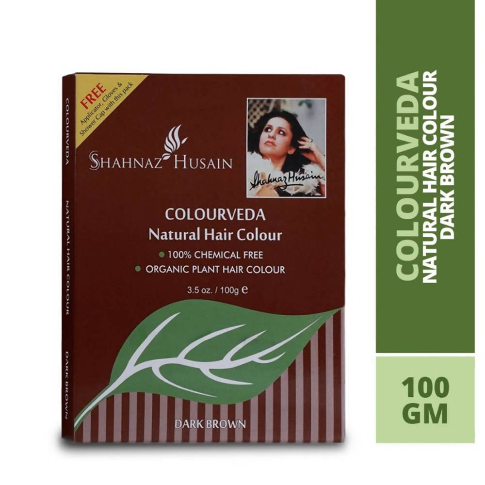 Buy Shahnaz Husain Colourveda Natural Hair Colour (Dark Brown) online ...