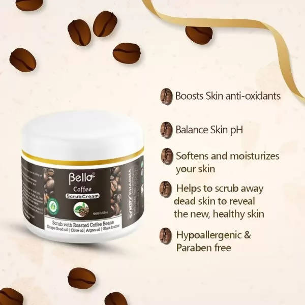 description bello coffee scrub cream olive oil is also known to ...
