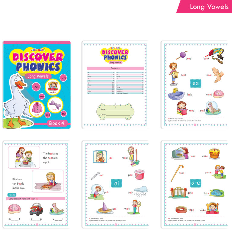 Buy Jolly Kids Discover Phonics Book Set (Set of 5) | Vowel Letter ...