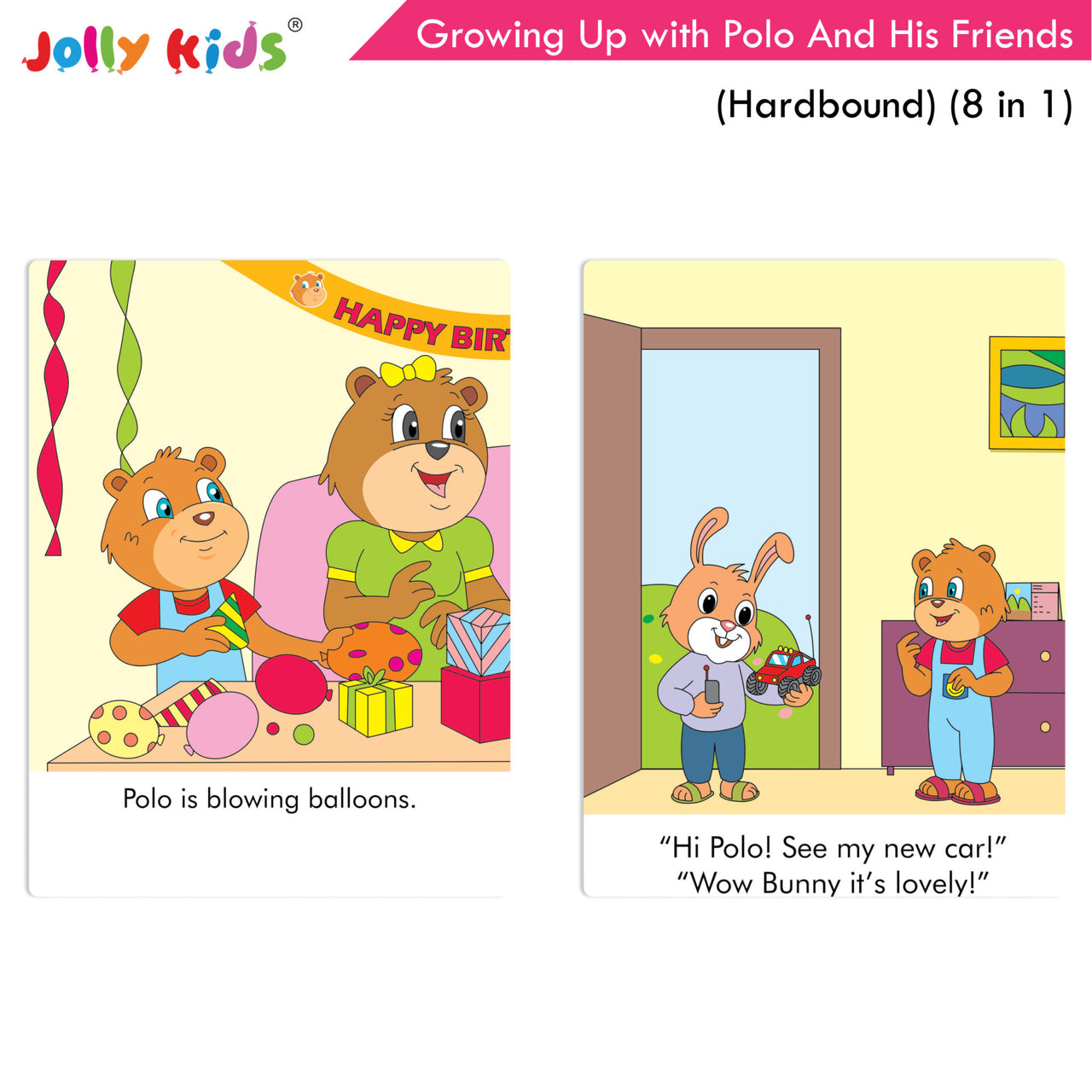 Buy Jolly Kids Growing Up with Polo And His Friends| 8 in 1| Large ...