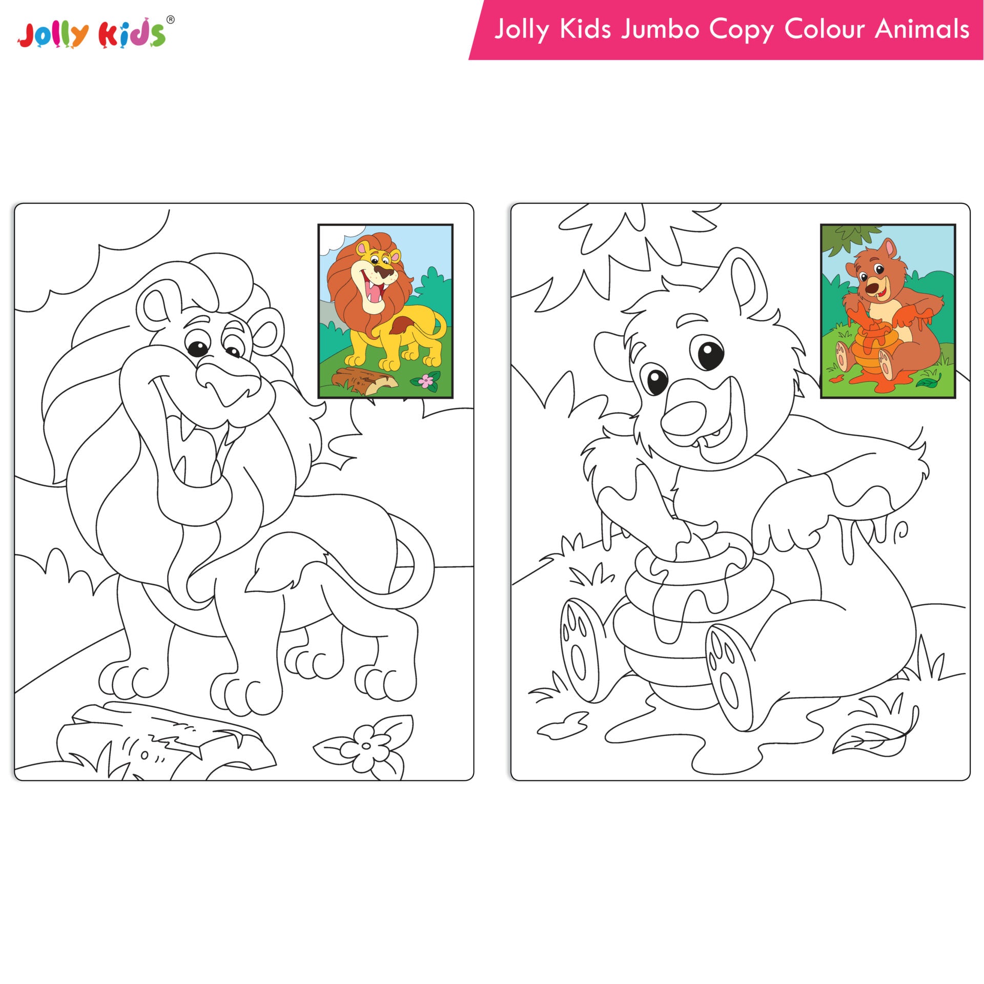 Buy Jolly Kids Jumbo Copy Colouring Books for Kids| Fun Colouring ...
